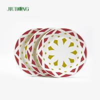 China Biodegradable Sugarcane Bagasse Plate 9 Inch 30cm Eco Friendly Disposable Food Container for sale