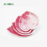 China 230x230mm Eco Friendly Kraft Paper Disposable Plates with UV Coating Custom Shape for sale