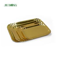 China 340mm Biodegradable Bamboo Paper Plates Eco Friendly Disposable for Birthday Party for sale