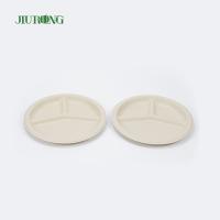 China Bread Sugarcane Bagasse Disposable Plate Biodegradable round shape for sale