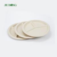 China Bread Sugarcane Bagasse Disposable Plate Biodegradable round shape for sale