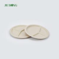 China Bread Sugarcane Bagasse Disposable Plate Biodegradable round shape for sale