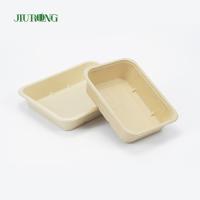 China Custom Biodegradable Sugarcane Bagasse Food Box Greaseproof Paper 500ml for sale
