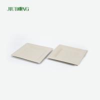 China Custom Biodegradable Sugarcane Food Container White Paper Dinner Plates 10000pcs for sale