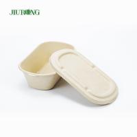 China Biodegradable Sugarcane Food Container 650ml Greaseproof Eco Friendly Takeaway Box for sale