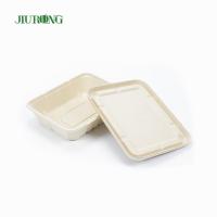China Biodegradable Sugarcane Bagasse Food Container Box Custom Logo Eco Friendly Waterproof 1000ml for sale