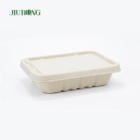 China Biodegradable Sugarcane Bagasse Food Container Box Custom Logo Eco Friendly Waterproof 1000ml for sale