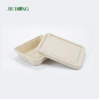 China Biodegradable Sugarcane Bagasse Food Container Box Custom Logo Eco Friendly Waterproof 1000ml for sale