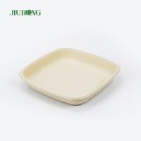 China Bagasse Takeaway Disposable Sugarcane Paper Plates Biodegradable for sale