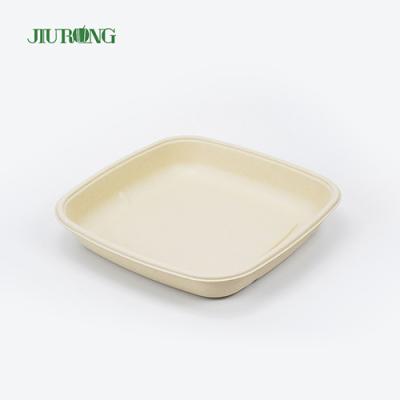 China Bagasse Takeaway Disposable Sugarcane Paper Plates Biodegradable for sale