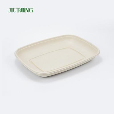 China Eco Friendly Compostable Food Tray Sushi Biodegradable Sugarcane Plate for sale