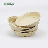 China Compostable Round Sugarcane Food Container Disposable Biodegradable Paper Bowl for sale