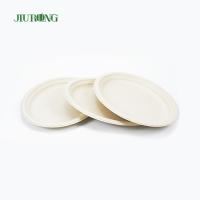 China Eco Friendly Sugarcane Food Container 7inch 23cm Waterproof Disposable Plate for sale