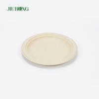 China Fast Food Sugarcane Food Container Biodegradable Packaging 9inch Round for sale