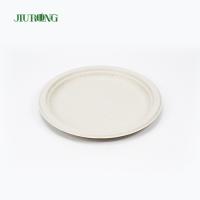 China Biodegradable Sugarcane Bagasse Plate 155mm Eco Friendly Disposable Food Container for sale