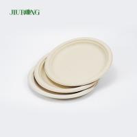 China Biodegradable Sugarcane Bagasse Plate 155mm Eco Friendly Disposable Food Container for sale