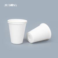 China White Corrugated Biodegradable Paper Coffee Cups 10oz 12oz Single Wall for sale