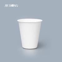 China White Corrugated Biodegradable Paper Coffee Cups 10oz 12oz Single Wall for sale