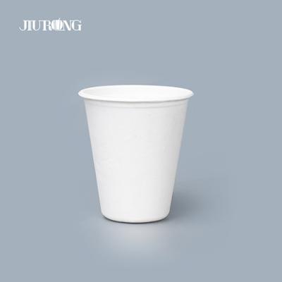 China White Corrugated Biodegradable Paper Coffee Cups 10oz 12oz Single Wall for sale