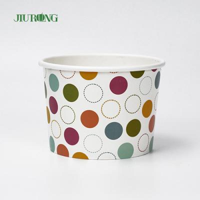China Food Grade Biodegradable Paper Cups 18oz Eco Friendly Ice Cream Dessert Bowl for sale