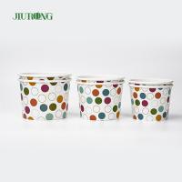 China Food Grade Biodegradable Paper Cups 18oz Eco Friendly Ice Cream Dessert Bowl for sale