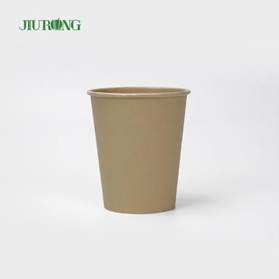 China Biodegradable Disposable Paper Coffee Cup Single Wall 6oz 7oz for sale