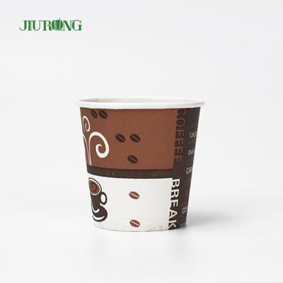China 5oz Single Wall Biodegradable Paper Cups Recycled Food Grade for sale