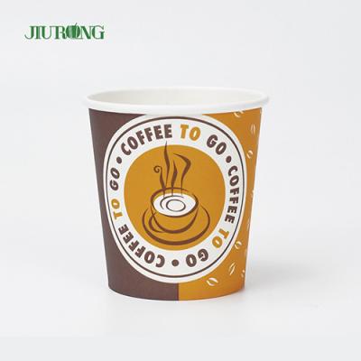 China Custom Logo Print Single Wall Paper Cup 22oz Biodegradable Disposable Cups for sale