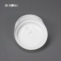 China Biodegradable Hot Drink Paper Cup Cover White 80mm 90mm Disposable Coffee Cup Lid for sale