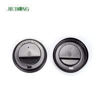 China Black Brown Corrugated Disposable Paper Cup Lids ISO9001 approved for sale