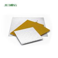 China Gold Cardboard Base large rectangle cake board 11 inch BSCI Certification for sale