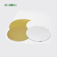 China 340mm Disposable Cake Board Drum Food Grade Eco Friendly Silver Grey for sale