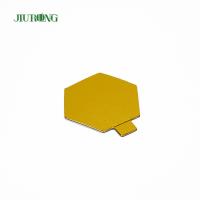 China Polygon Food Grade Mini Disposable Cake Board Foil Paper 95x82mm Custom Size for sale