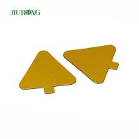 China Children DIY Triangle Mini Cake Board 93x88mm Food Grade Foil Paper Eco Friendly for sale