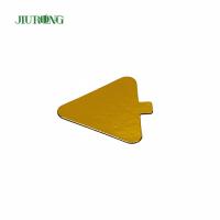 China Children DIY Triangle Mini Cake Board 93x88mm Food Grade Foil Paper Eco Friendly for sale