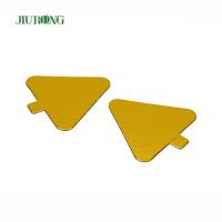 China Children DIY Triangle Mini Cake Board 93x88mm Food Grade Foil Paper Eco Friendly for sale