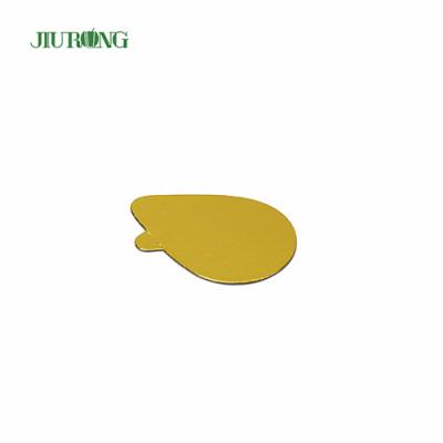 China 100x65mm Disposable Oval Cake Board Food Grade Foil Paper Cake Drums 50pcs for sale