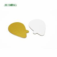 China 100x65mm Disposable Oval Cake Board Food Grade Foil Paper Cake Drums 50pcs for sale