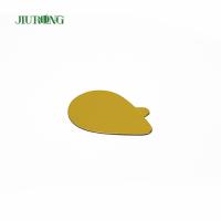 China 100x65mm Disposable Oval Cake Board Food Grade Foil Paper Cake Drums 50pcs for sale