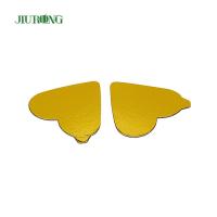 China Recyclable Grey Paper Heart Shaped Cake Board 95x82mm ISO9001 Approved for sale