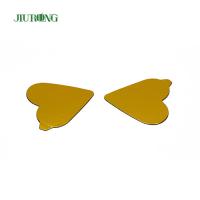 China Recyclable Grey Paper Heart Shaped Cake Board 95x82mm ISO9001 Approved for sale