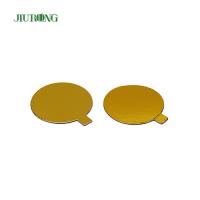 China Eco Friendly Gold Paper Disposable Cake Board 97x83mm Food Grade for sale