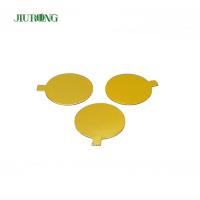 China Eco Friendly Gold Paper Disposable Cake Board 97x83mm Food Grade for sale