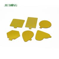 China 90mm Gold Disposable Cake Board for sale