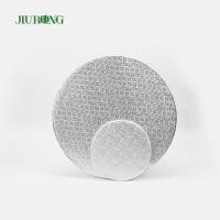 China Greaseproof Corrugated Disposable Cake Board 10cm 7 Inch Gold Stamping for sale