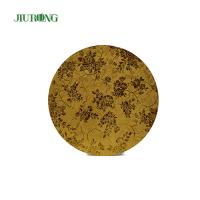 China 10 Inch 24cm Food Grade Corrugated Cake Board Home Compost Gold Cake Drum for sale