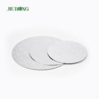 China MDF Cake Board 10 Inch Round Gold Recyclable Food Grade Eco Friendly JIURONG for sale