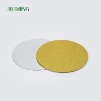 China MDF Cake Board 10 Inch Round Gold Recyclable Food Grade Eco Friendly JIURONG for sale