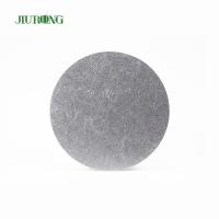 China MDF Cake Board 10 Inch Round Gold Recyclable Food Grade Eco Friendly JIURONG for sale