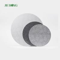 China MDF Cake Board 10 Inch Round Gold Recyclable Food Grade Eco Friendly JIURONG for sale